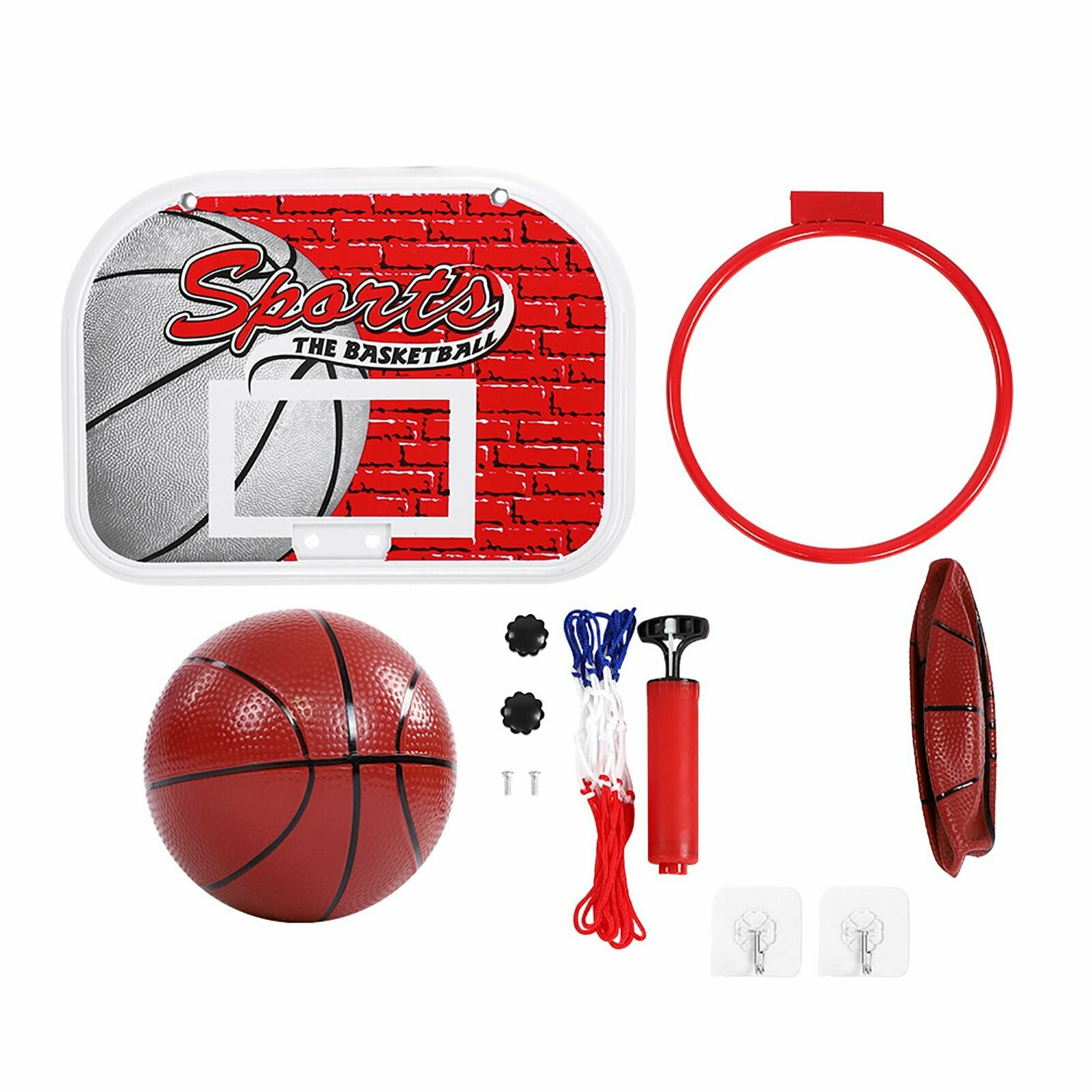 Крытая детская мини-баскетбольная система, комплект обручей для щита, дверной настенный детский игрушечный набор (маленький)