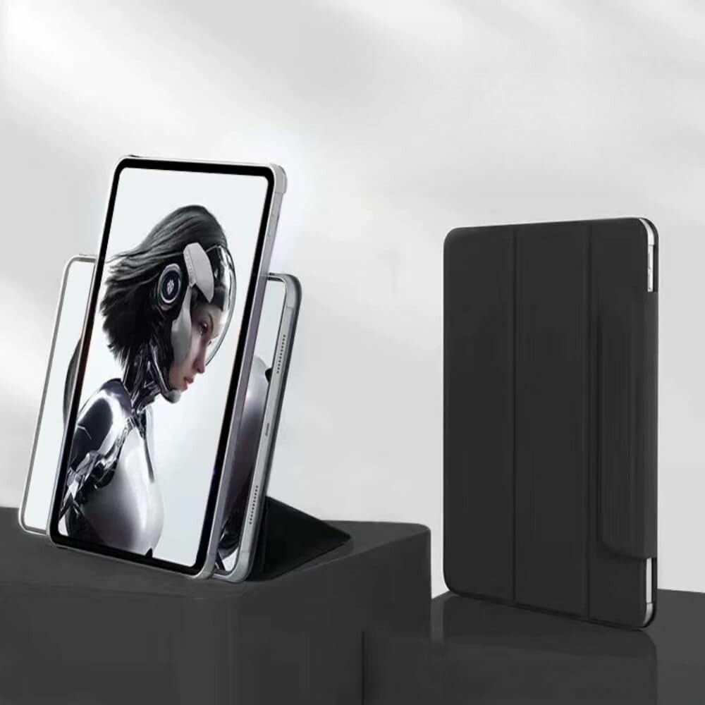 Магнитный чехол совместим с ZTE Nubia Red Magic Gaming Tablet 3 Pro 9.06 дюймов (2025), съемный двусторонний чехол из прочного на изгиб ПК с подставкой