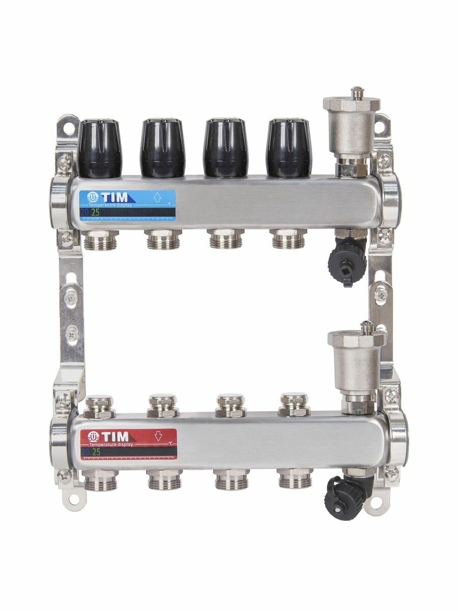 Коллекторная группа 4 контура для радиаторов, TIM, KBS5004