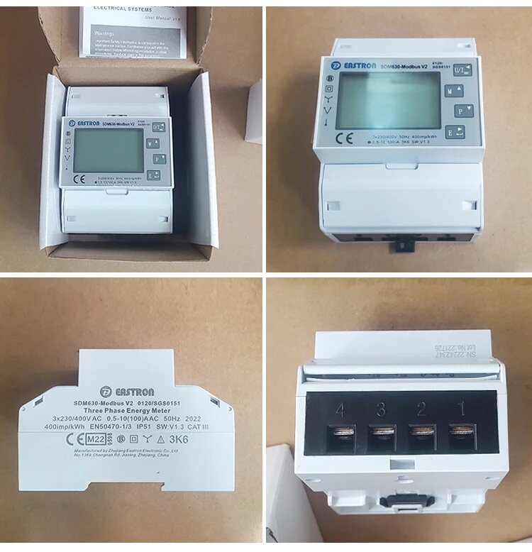 Eastron SDM630-Modbus V2 Интеллектуальный счетчик электроэнергии SDM630-Modbus V2