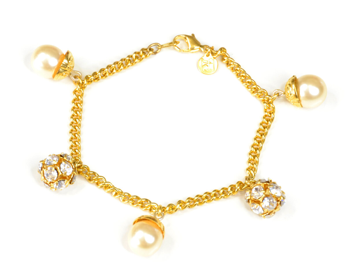 Браслет Bohemia Style, стекло, хрусталь, богемское стекло, стразы, кристалл