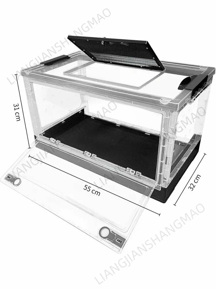 Террариум для улиток, паука, эублефара,55*32*31 см