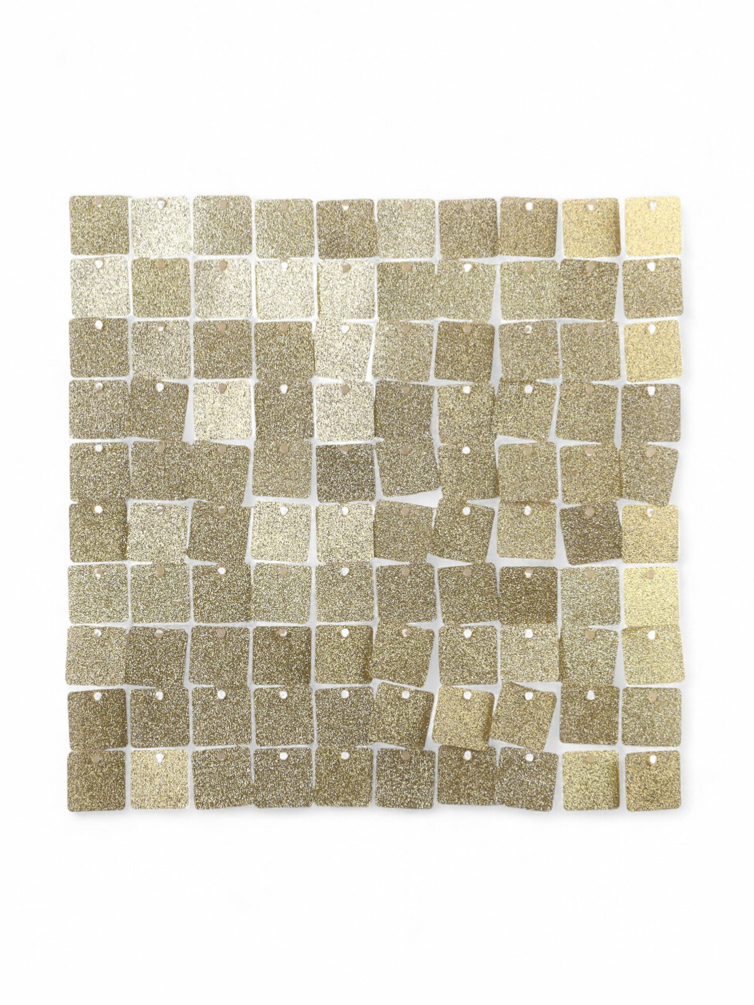 Панель с пайетками для фотозоны 30x30 см золото с блёстками, цвет: золотистый