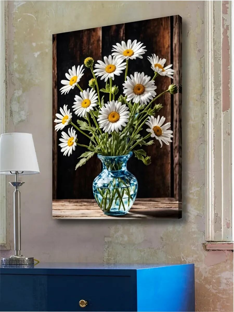 Картина Нежность хризантем для интерьера 30х40см 1шт.