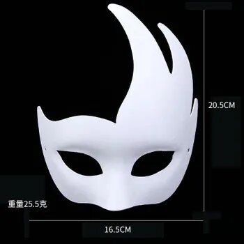 Маска из папье-маше с декором и раскраской на резинке, 1 штука