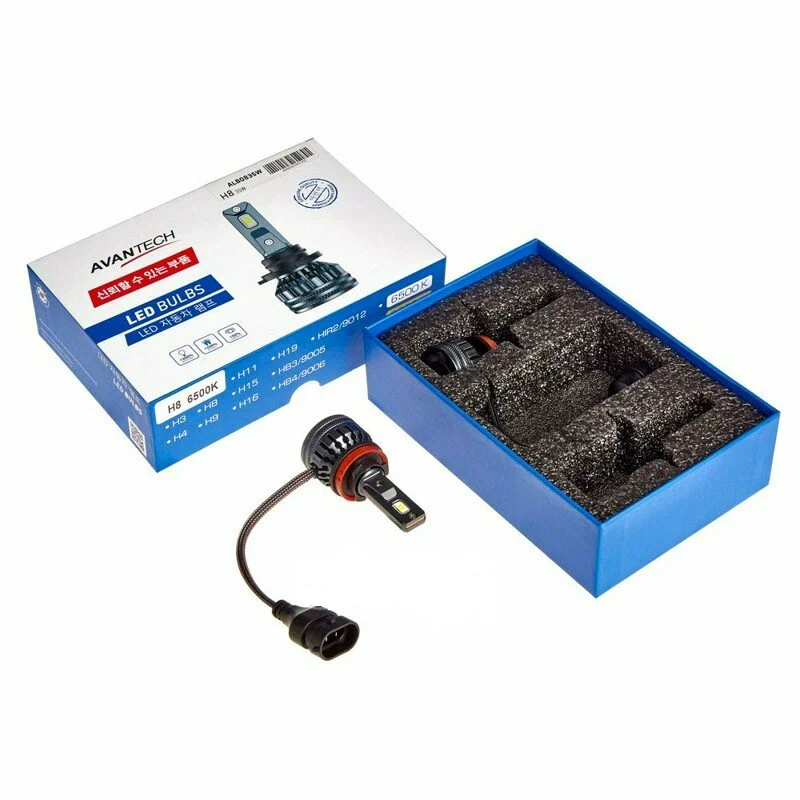 Лампа светодиодная LED Avantech HB4 12V 35W, 4300K 3500lm (комплект 2 шт.) арт. ALBHB435Y/ALB900635Y