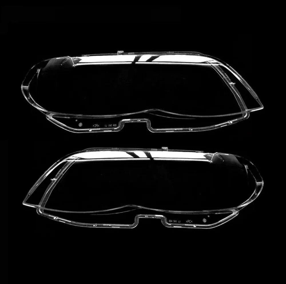 Стекла фар BMW X5 E53 рестайлинг 2003-2007 (комплект 2шт)
