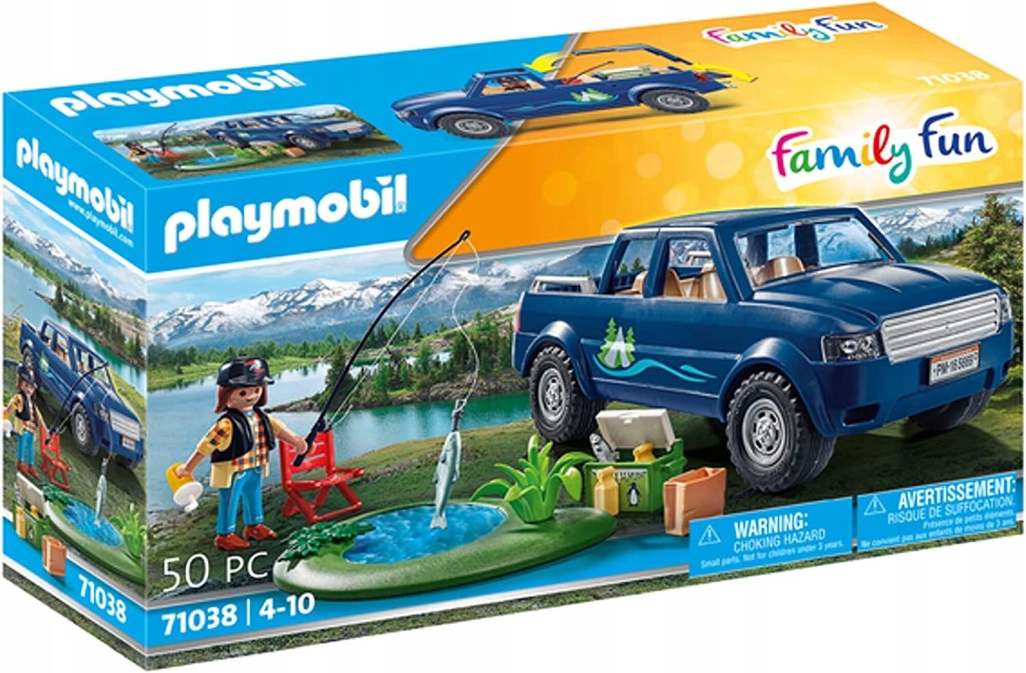 Конструктор Playmobil Family Fun - Рыбалка/ Внедорожник + фигурка - Плеймобиль 71038