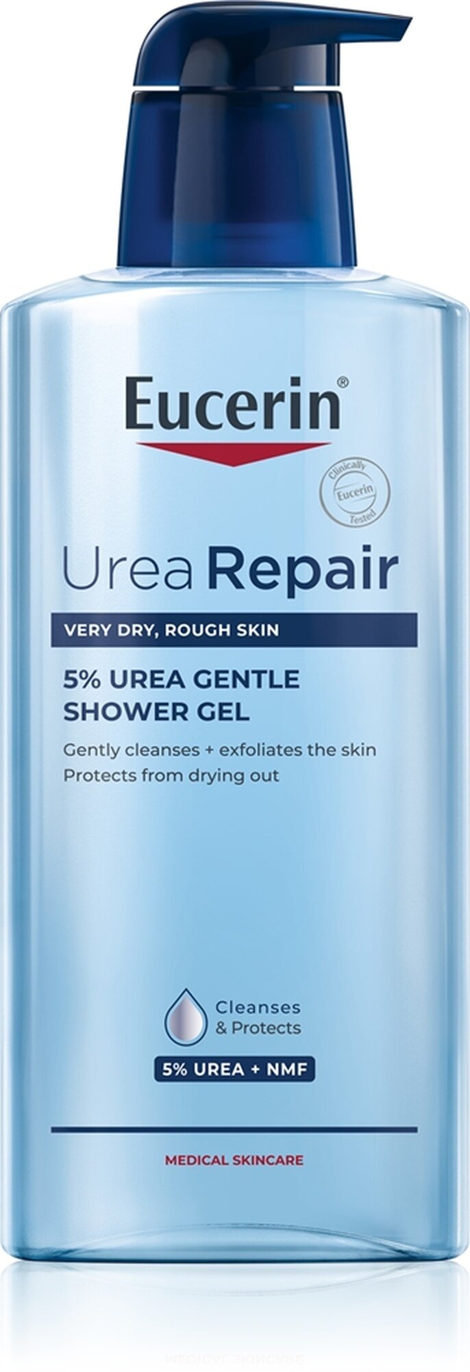 Eucerin Гель для душа для сухой и раздраженной кожи UreaRepair 5% Urea Gentle Shower Gel, 400 мл