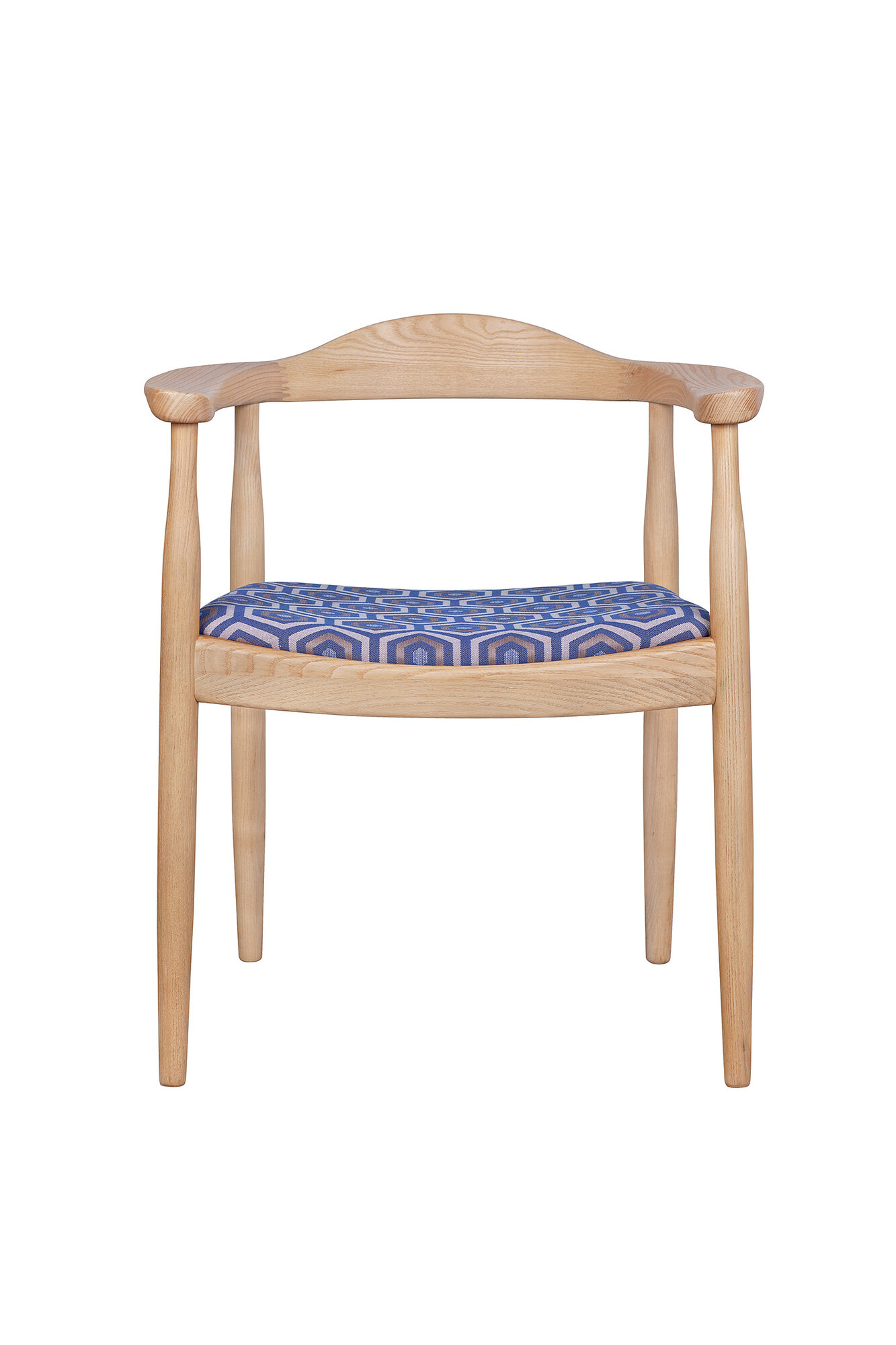 Стул Mak-interior "Carlo rhombus" из массива дуба с подлокотниками