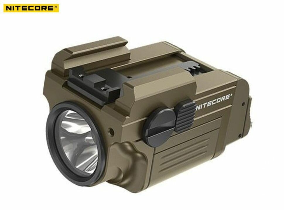 Пистолетный фонарь Nitecore NPL25 Tan, Li-ion 500 mAh, NiteLab UHi-20, 255 метров, 900 люмен (Комплект)