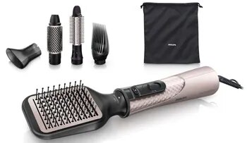 Philips Фен-щетка для волос UfpYSHmw 1000 Вт, скоростей 2, кол-во насадок 5, черный