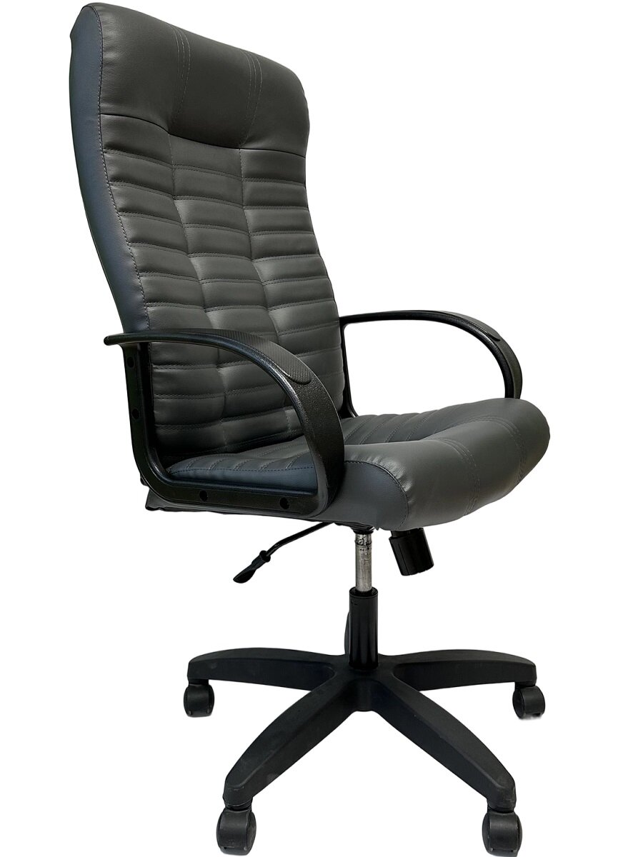 Компьютерное кресло StylChairs Атлант Ультра офисное, обивка экокожа, цвет тёмно-серый