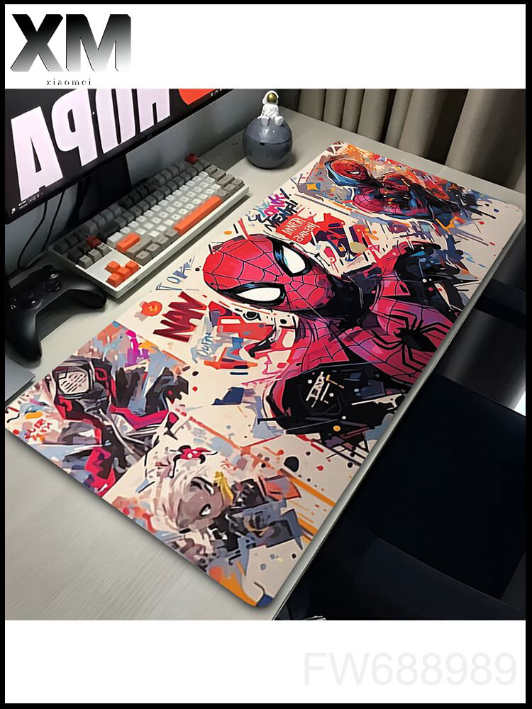 Spider-Man Аниме-клавиатура из фильма Marvel "Человек-паук", игровой коврик для мыши, коврик для рабочего стола ноутбука, размер 40x90xxl
