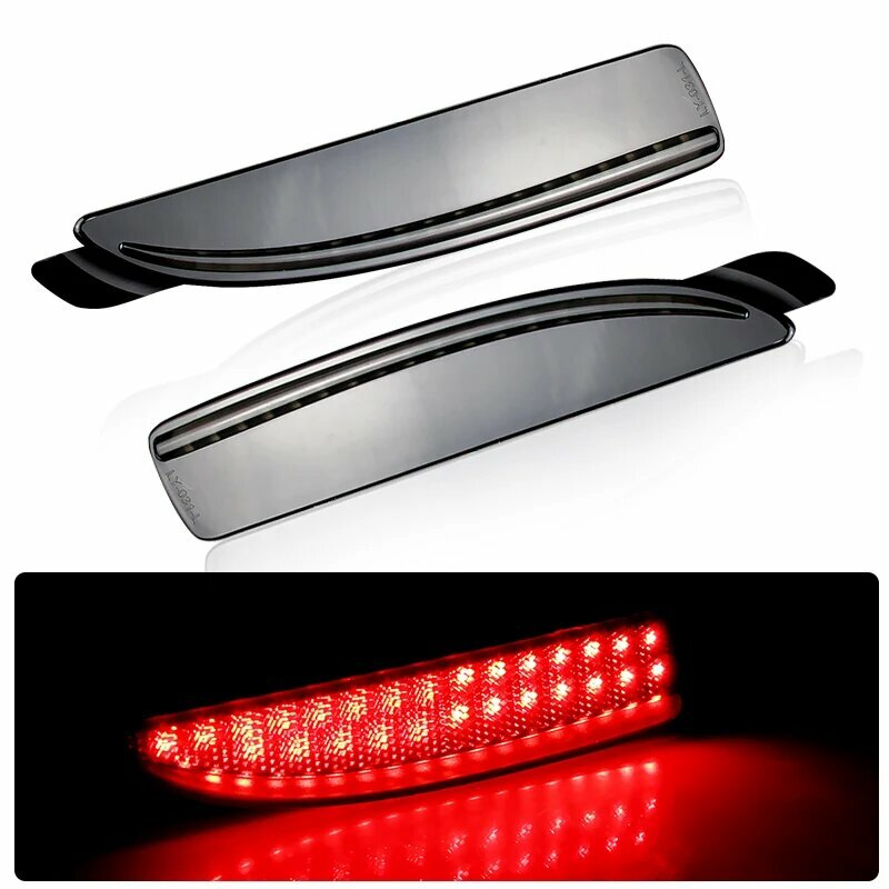 2x LED стоп-сигнал бампера, красные, черная линза