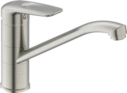 Смеситель для кухни IDDIS Male MALBN00i05 с поворотным изливом, матовый, однорычажный, сатин, латунный, с керамическим картриджем