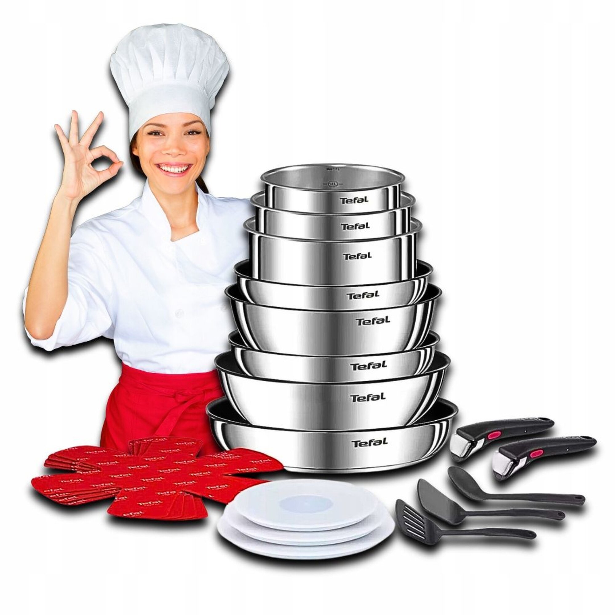 Набор сковородок и кастрюль Tefal INGENIO 20 предметов L897SK04