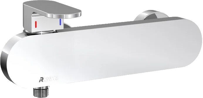 Смеситель для душа Ravak Chrome CR 032.00/150 хром, глянцевый, настенный, латунный, однорычажный, без лейки, смеситель для ванны с душем