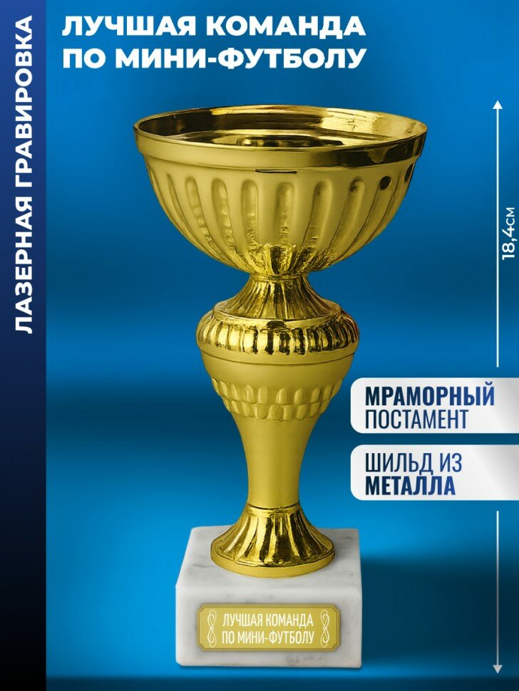 Кубок "Лучшая команда по мини-футболу" (18,4 см)