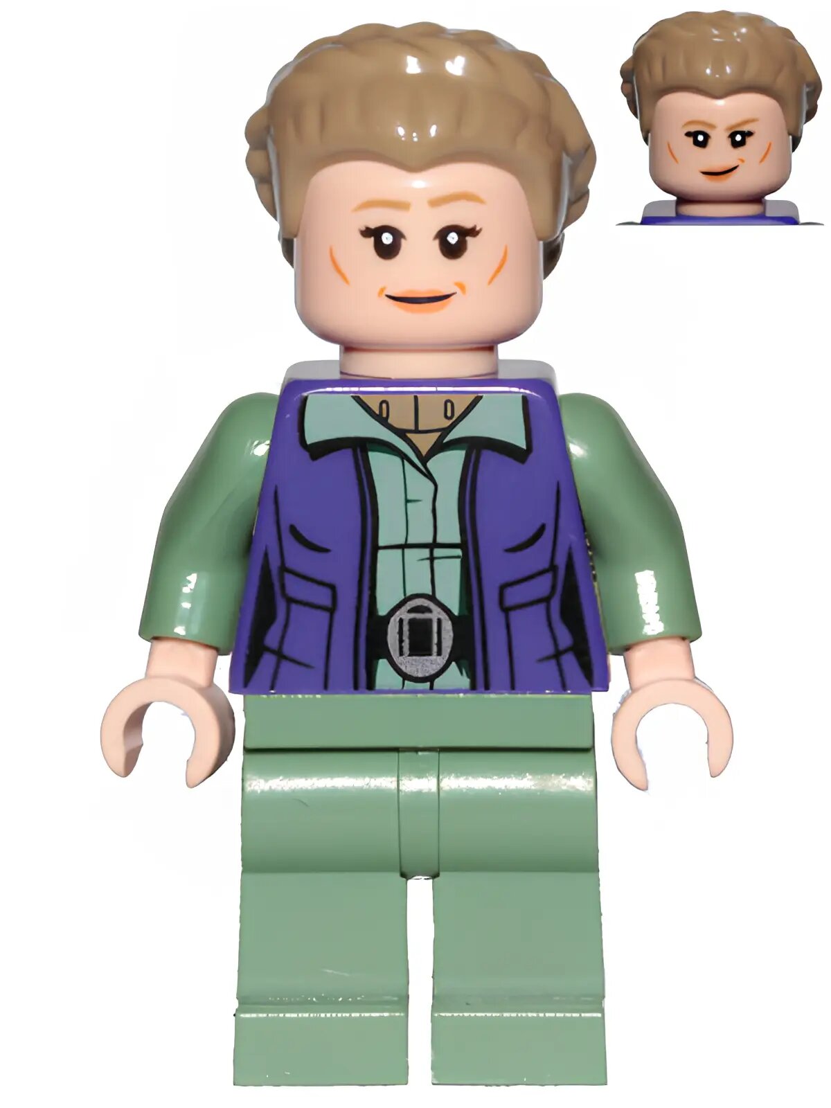 Минифигурка Lego Star Wars General Leia (Dark Tan Turtleneck, Detailed Vest) sw1011 U