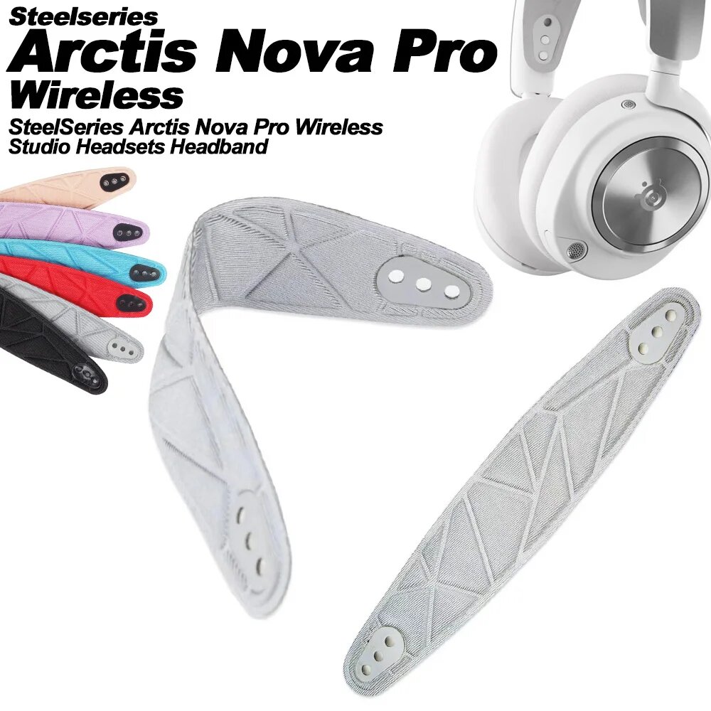 Амбушюры OME OH MY EAR для SteelSeries Arctis Nova Pro Wireless черные Headband Grey
