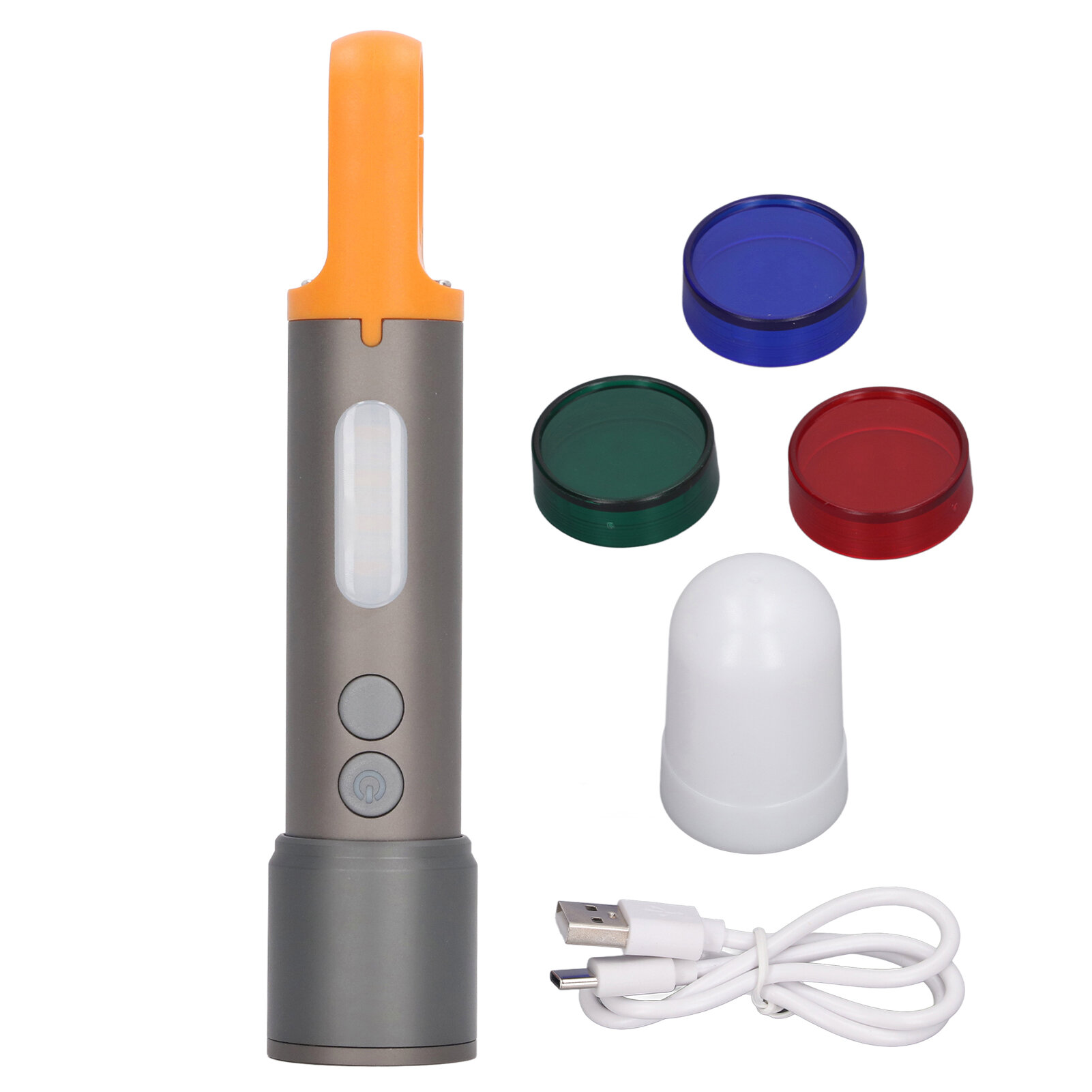 Перезаряжаемый фонарь с 5 режимами работы, водонепроницаемый IP65, разъем Type-C, телескопическая фокусировка, емкость аккумулятора 2000 мАч, ручной фонарь для кемпинга.