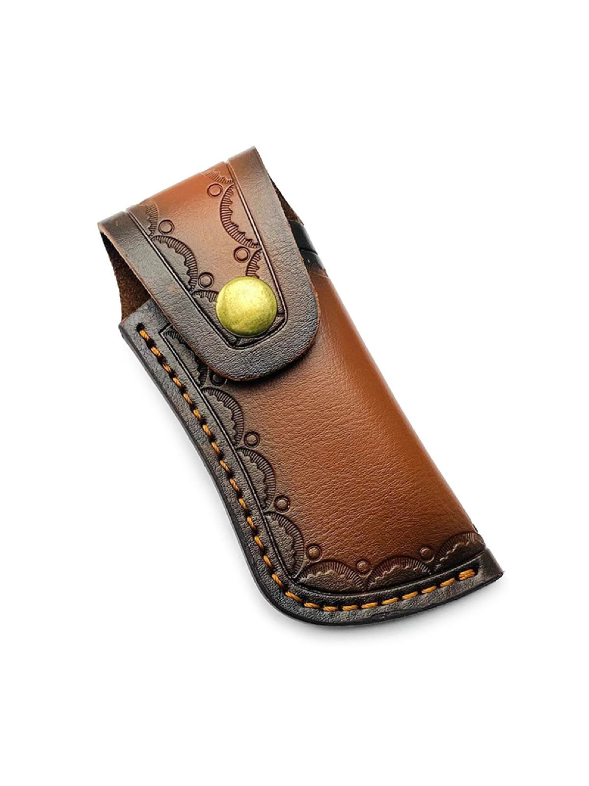 Ножны для карманного ножа, чехлы ручной работы, кожаные кобуры для ножей, складной держатель для ножей, чехол для переноски на открытом воздухе, простой в использовании