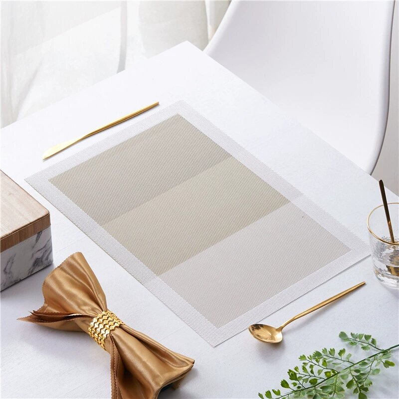 Антискользящая салфетка IKEA "Невидимый мастер", ПВХ, коричнево-белая, 32х47 см