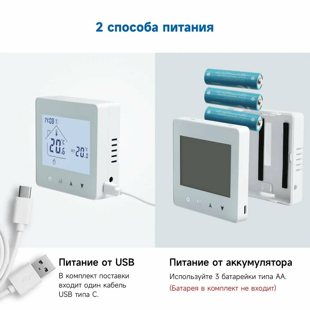 Beok controls Терморегулятор/термостат, белый — фото 1
