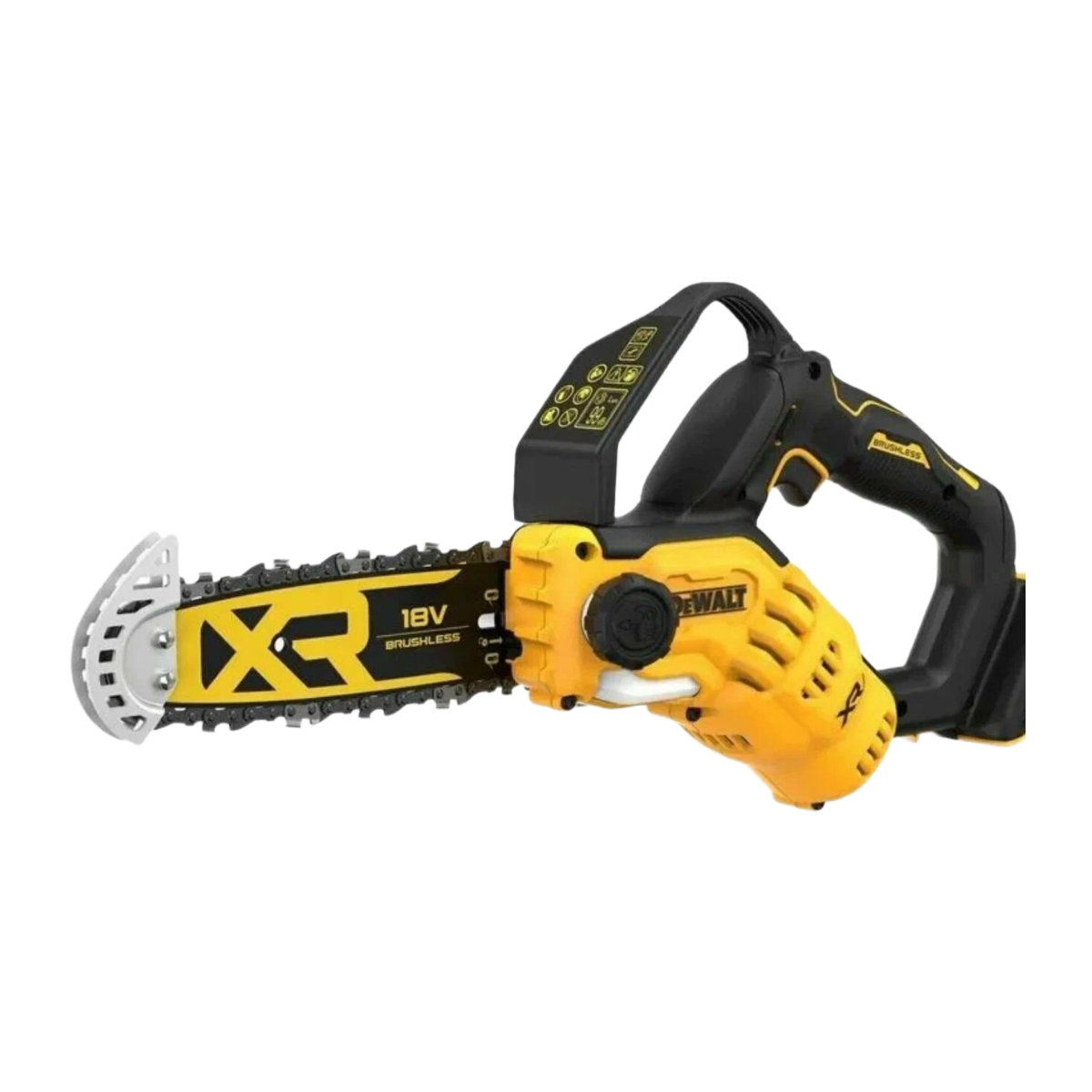 Аккумуляторная цепная пила DeWALT DCMPS520P1-QW черный/желтый 18В, Li-Ion шина 20 см. без АКБ и ЗУ