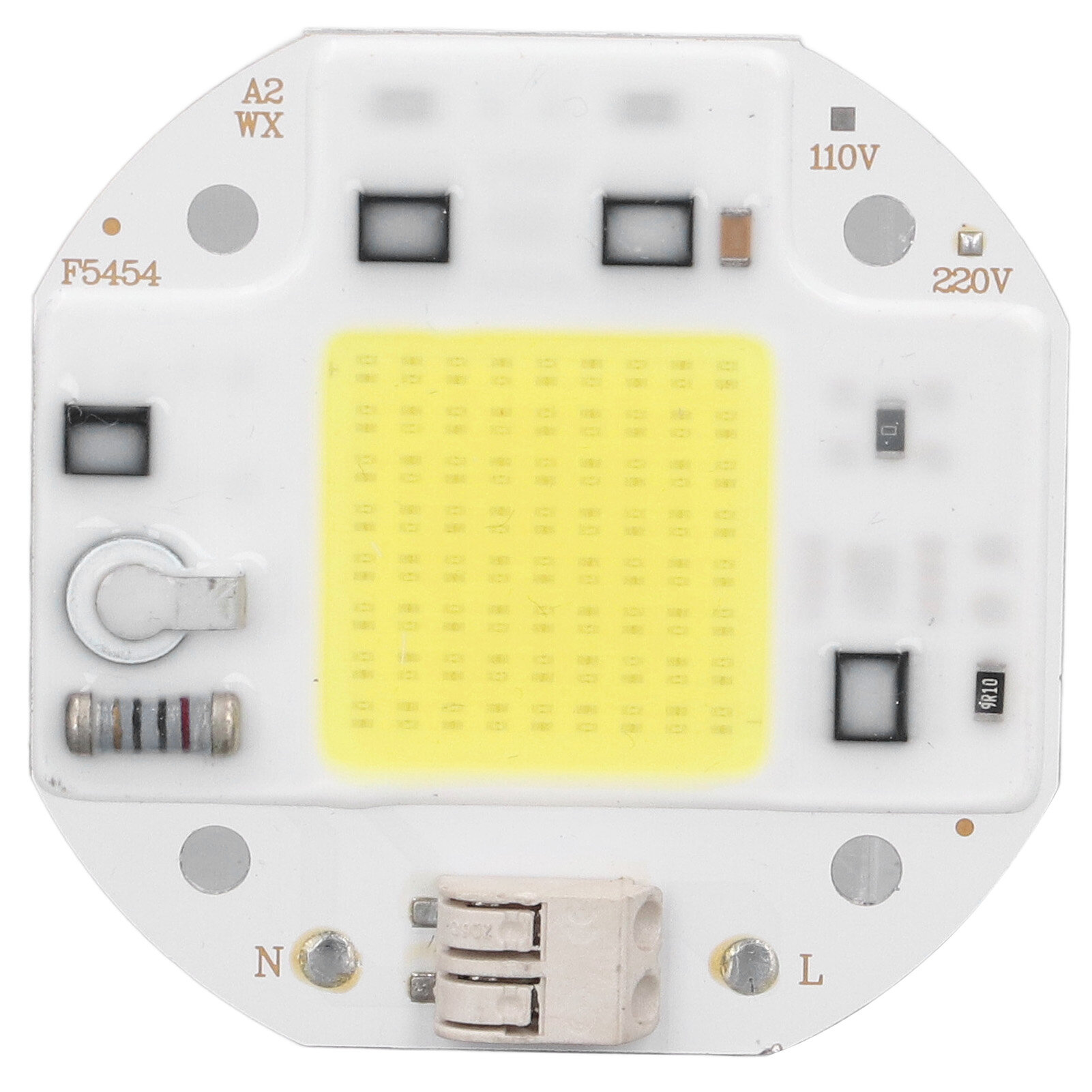 COB лампа из бисера, светодиодный чип высокой мощности, высокая яркость, бесплатный привод для лампы DIY, прожектор, внутреннее освещение, 220 В, 70 Вт, холодный белый, 5800 К-6500 К