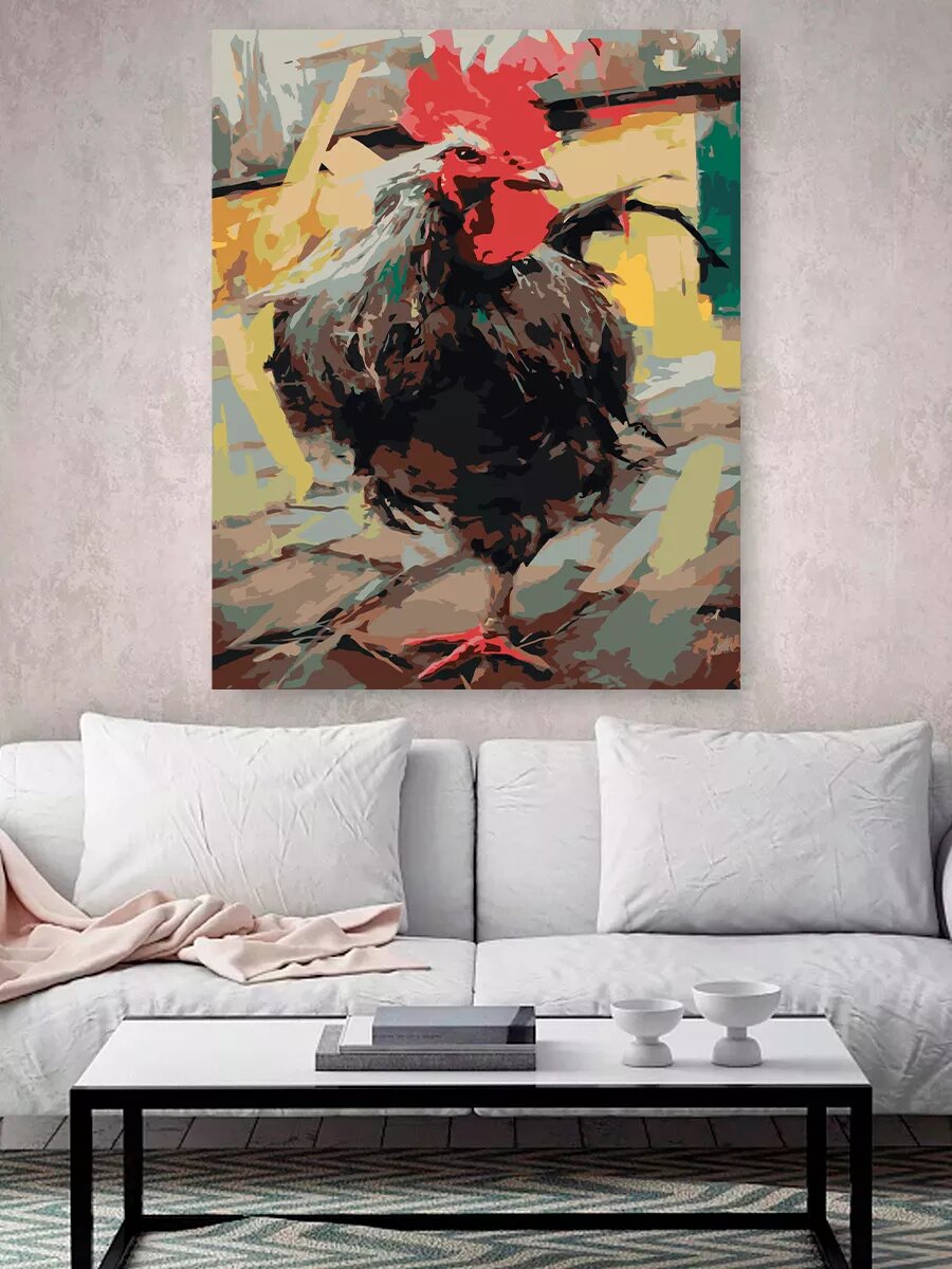 Картина по номерам Петух