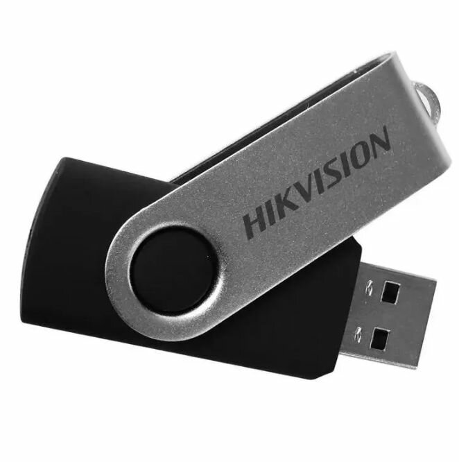 Память USB Flash 32 ГБ HIKVISION M200 (HS-USB-M200S/32G/U3) - USB 3.0, USB Type-A, вид закрывания - Поворотный, металл