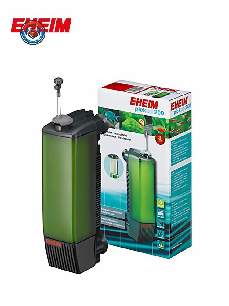 Внутренний аквариумный фильтр EHEIM pickup, компактный фильтр для чистой воды в аквариуме до 160 л, легкая чистка без выключения насоса, поворотный патрубок