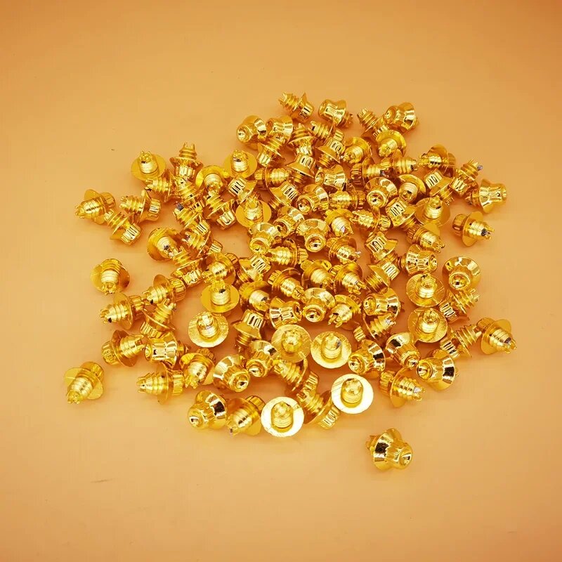 100 шт. колпачок на колесо, универсальные колесные заклепки, гайки, колесные диски, металлические шпильки, пластиковая крышка 6,9 мм, GOLD 100PCS
