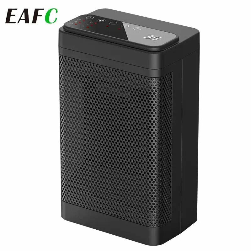 Интеллектуальный тепловентилятор мощностью 1500 Вт, дистанционное управление, 60 оборотов, 3 скорости, таймер на 8 часов, керамика PTC (110 В/220 В)