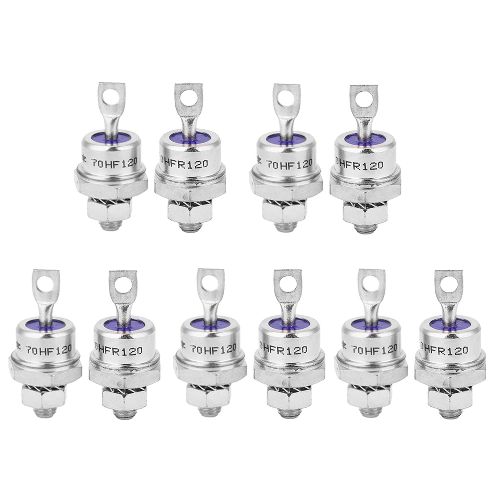 5 пар выпрямительных диодов спирального типа для зарядки аккумулятора 70HFR120/70HF120, высокий ток всплеска, легкий монтаж