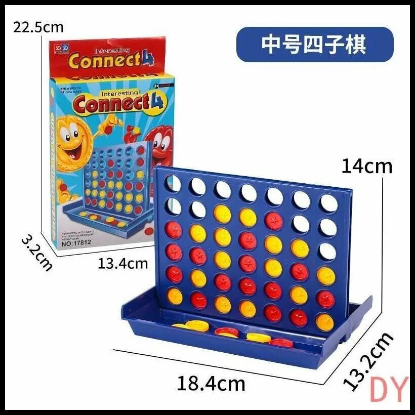 Connect 4 Четыре в ряд логическая развивающая настольная игра "Пятнашки в ряд" для детей без батареек, игровое поле
