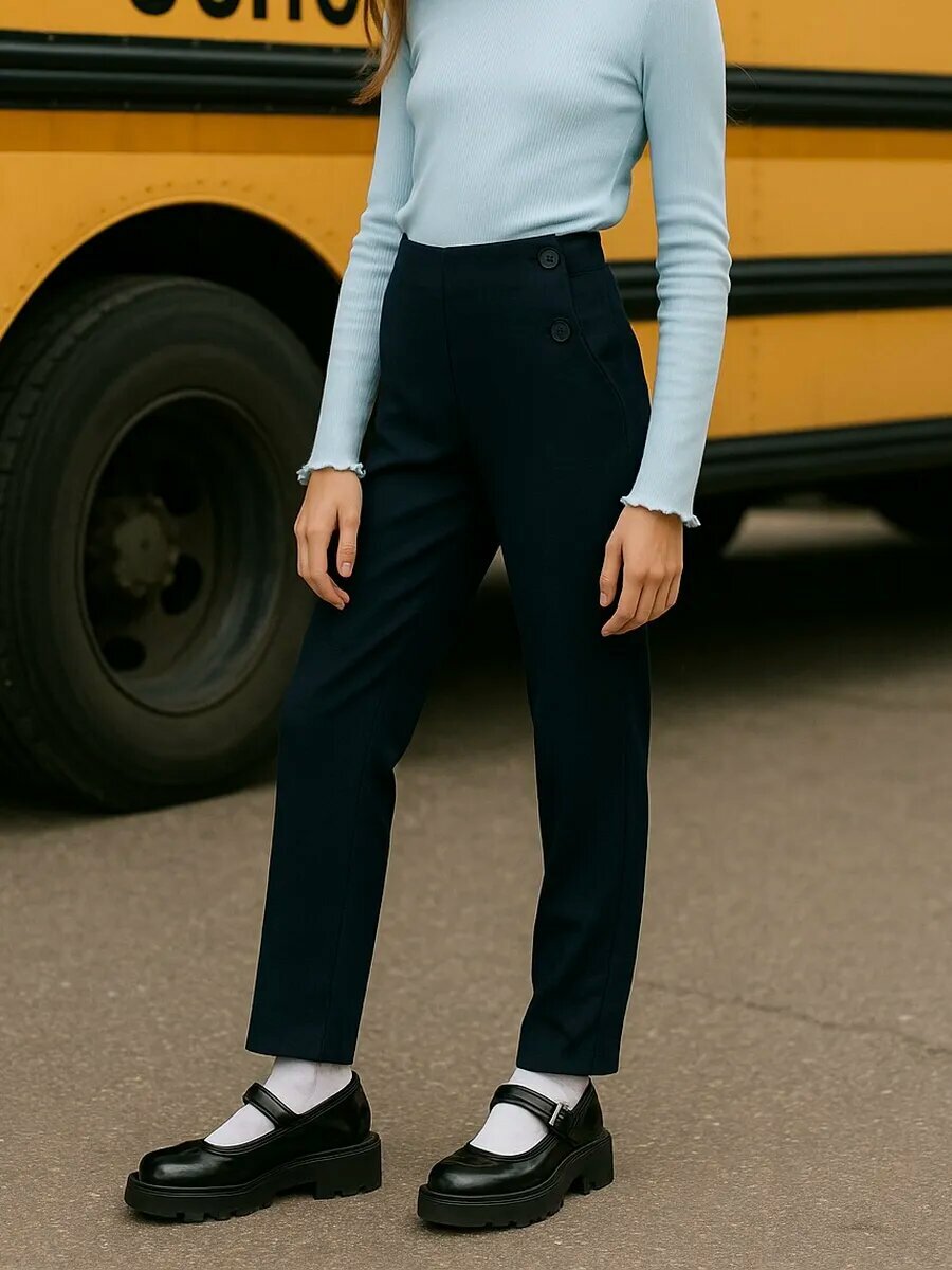 Брюки школьные для девочек