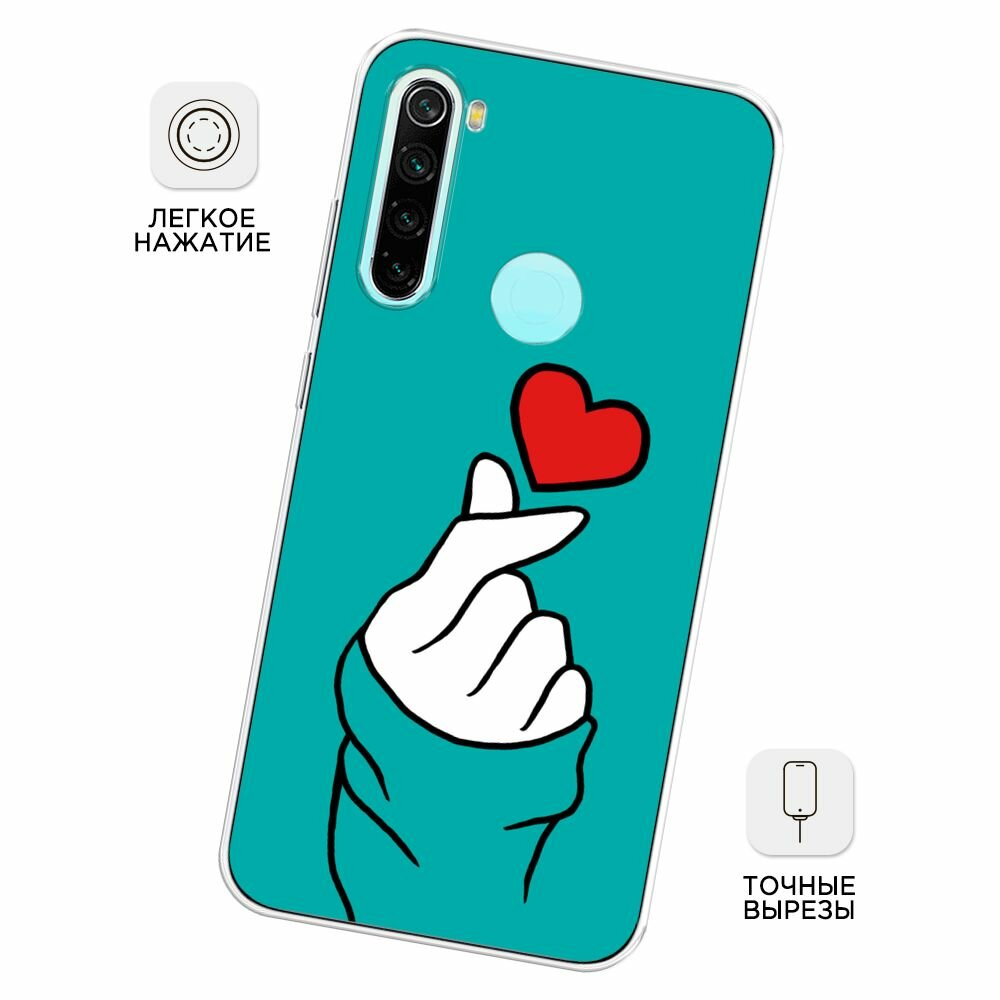 Чехол на Xiaomi Redmi Note 8 / Сяоми Редми Нот 8 с принтом "Маленькое сердечко" — фото 1