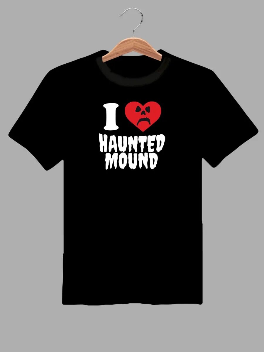 Футболка I love haunted mound