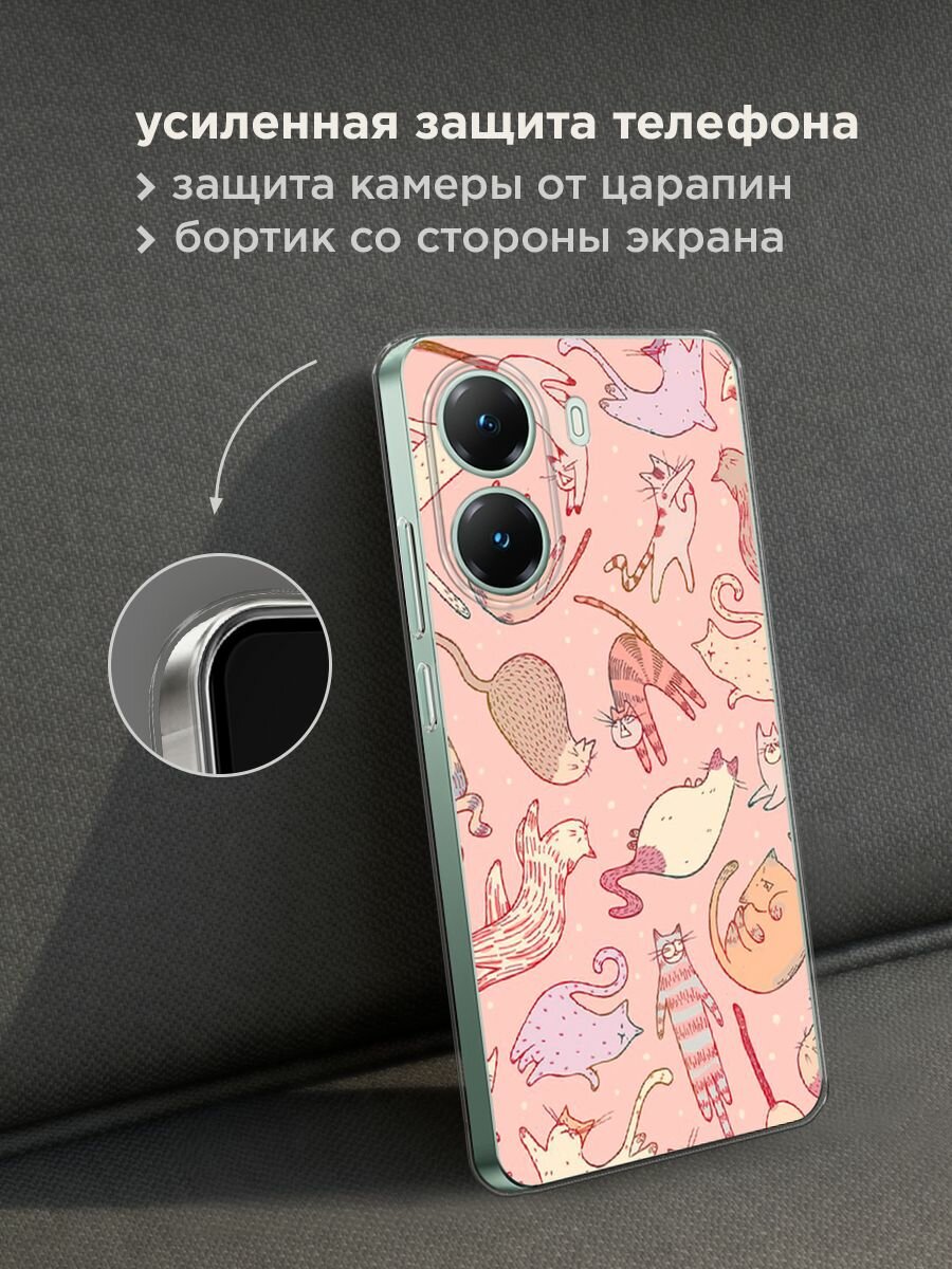 Чехол на Poco X7 Pro / Поко X7 Про с принтом "Розовое счастье" — фото 1