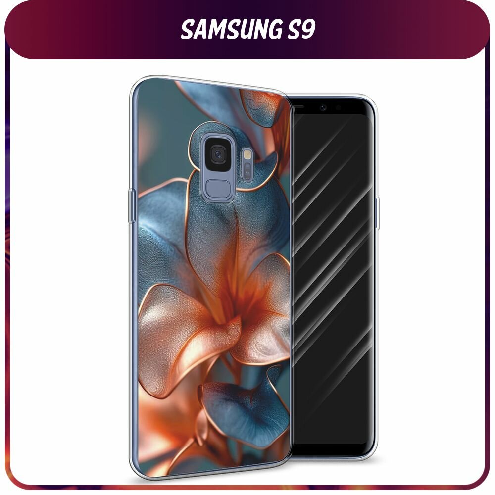 Чехол на Samsung Galaxy S9 / Самсунг Галакси С9 с принтом "Жемчужные цветы"