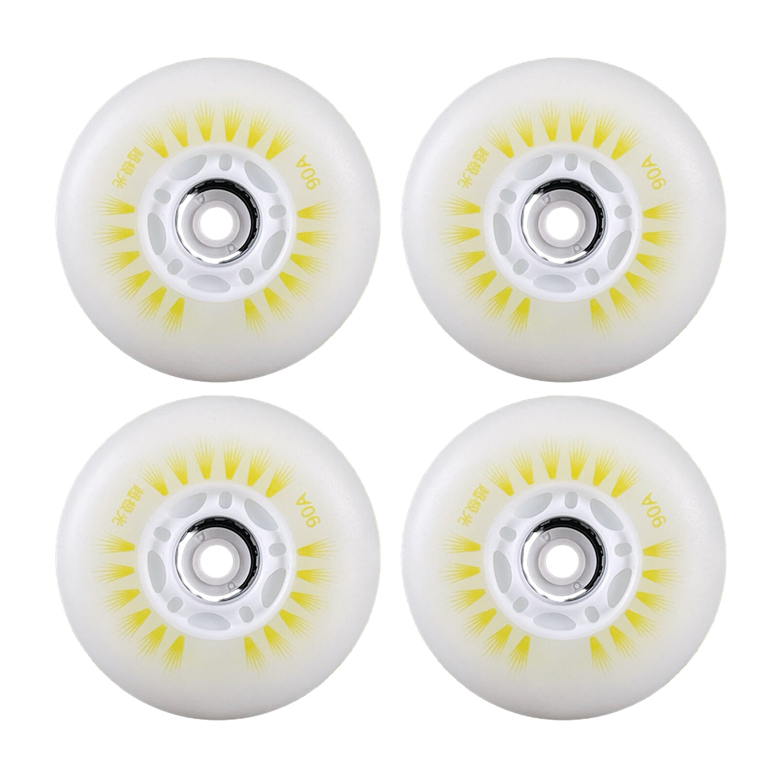 4pcs inline Roller Skate со светодиодным мигающим