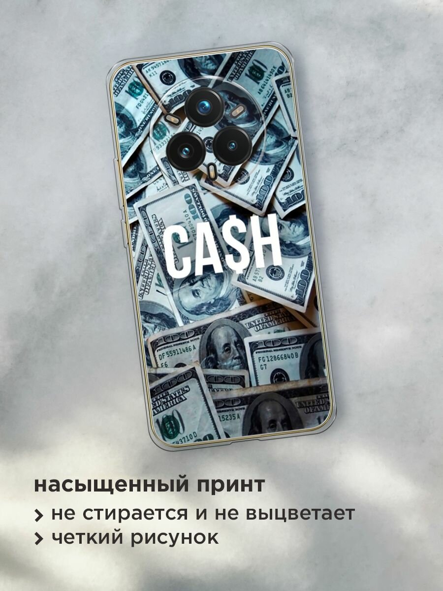 Силиконовый чехол на Realme 14 Pro+ / Реалми 14 Про+ с принтом "Cash" — фото 1