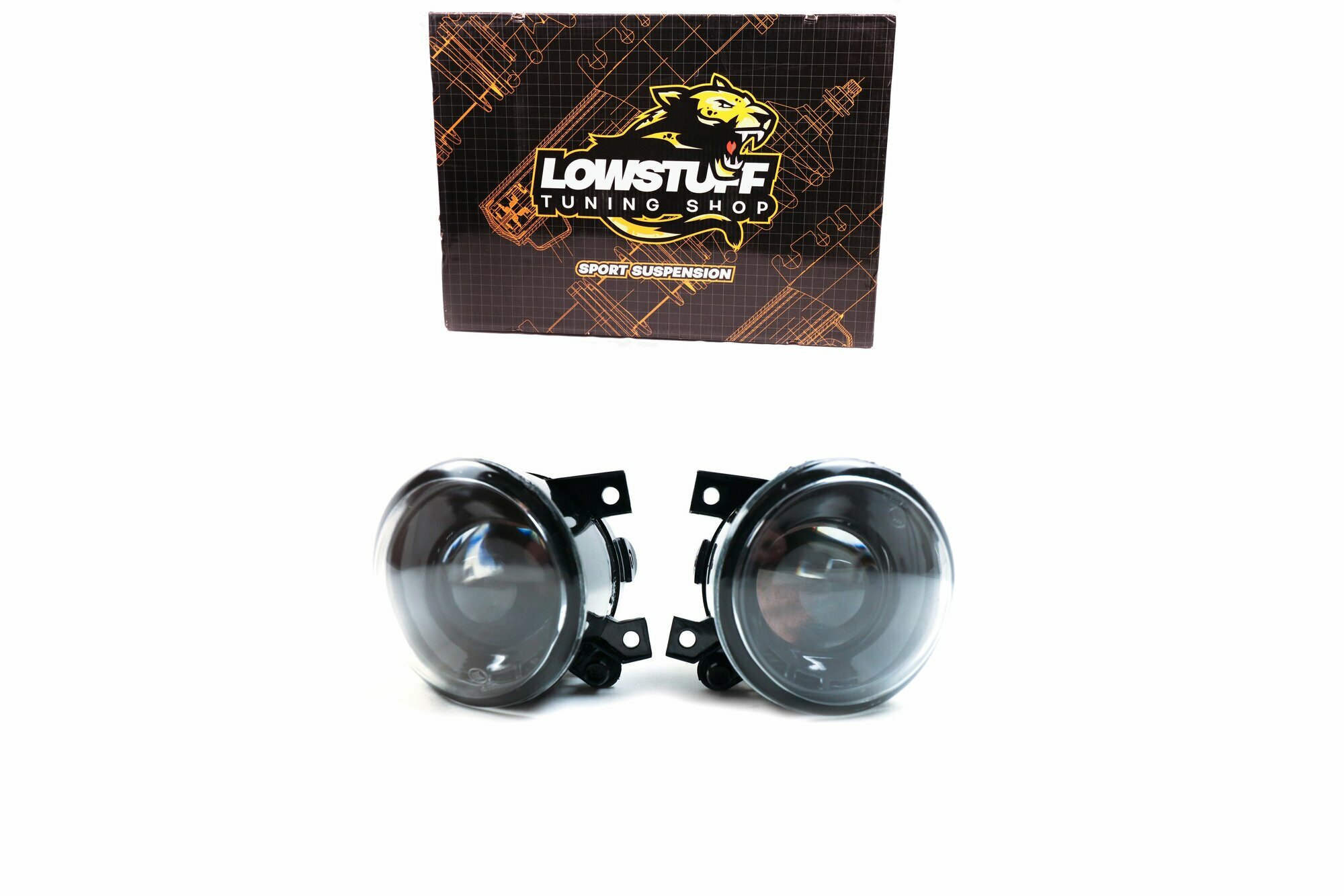 Противотуманные фары VW Amarok, Golf 5 GTI, Jetta 5, Scirocco птф прозрачные с линзами LOWSTUFF FGLVWG5GTICLEARLENS
