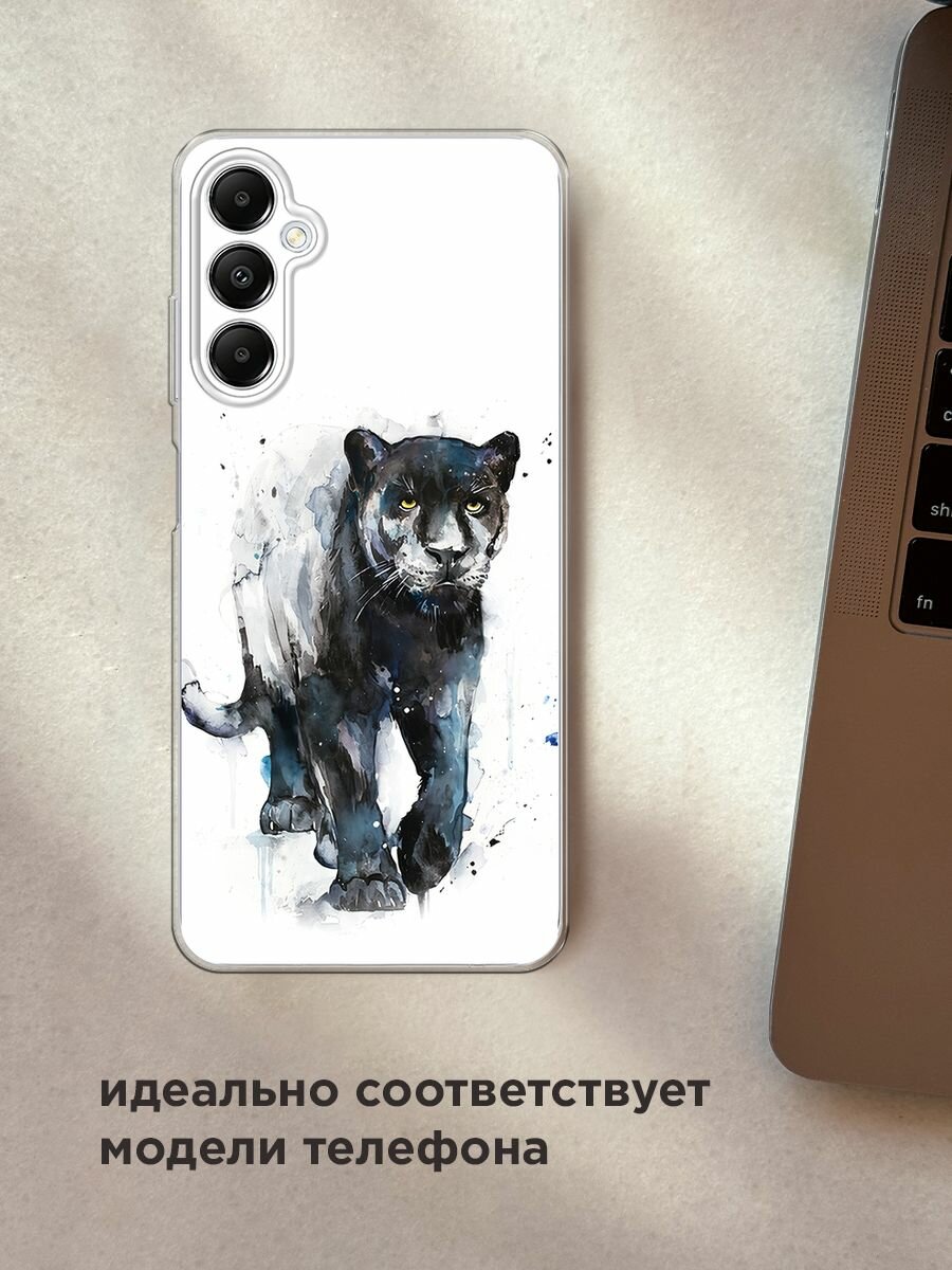 Чехол на Samsung Galaxy A05s / Самсунг Галакси A05s с принтом "Пантера арт 3" — фото 1