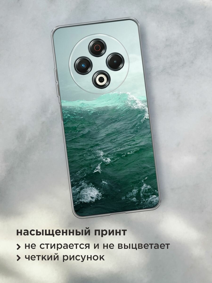 Чехол на Tecno Spark 30 / Текно Спарк 30 с принтом "Волны 12" — фото 1