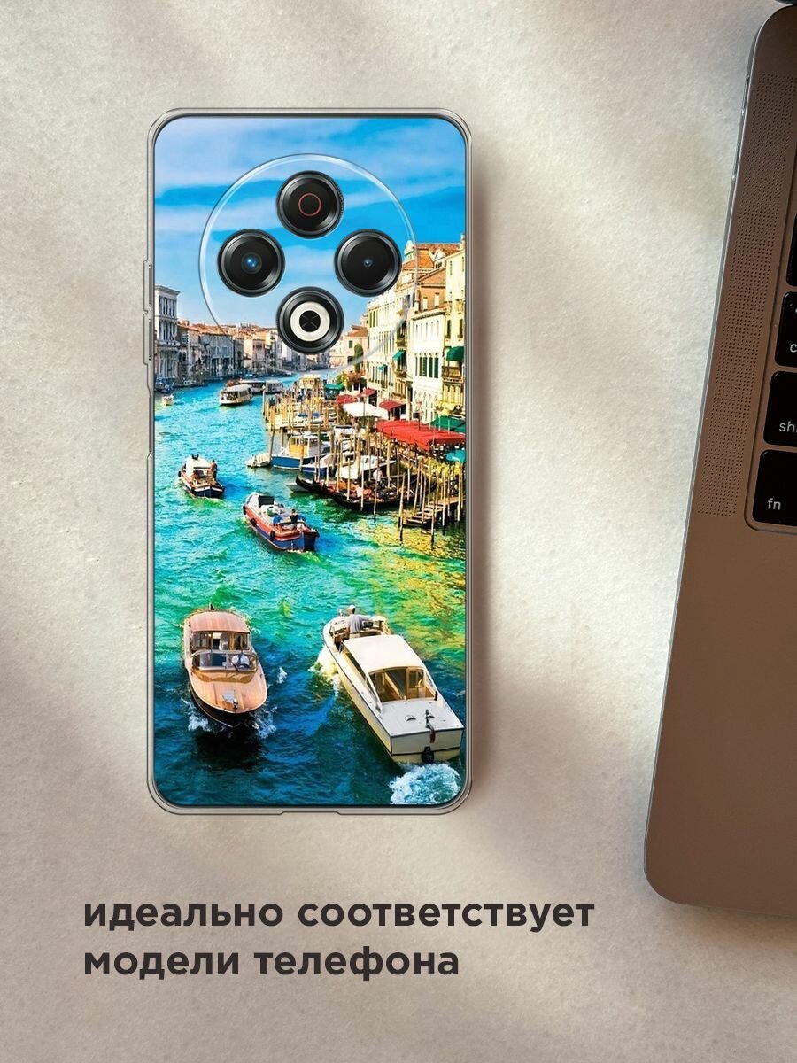Чехол на Tecno Spark 30 / Текно Спарк 30 с принтом "Каналы Венеции" — фото 1