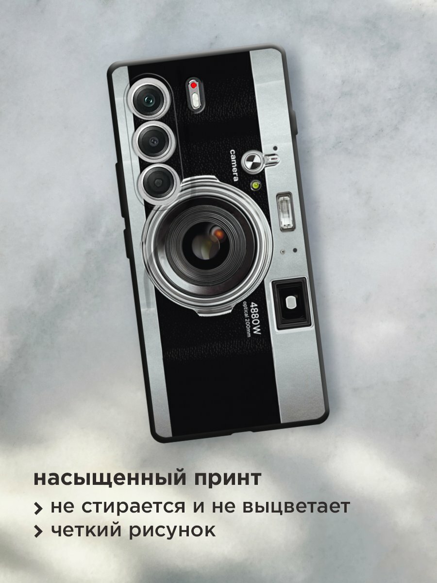 Чехол на Tecno Camon 40 / Текно Камон 40 с принтом "Ретро камера 3" — фото 1